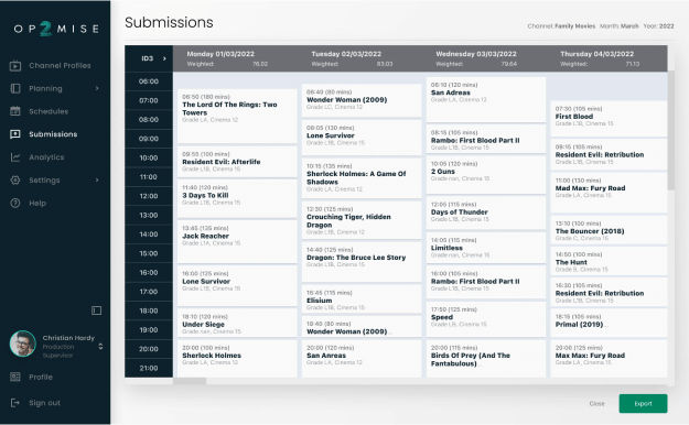 TV Scheduling Automation - Op2mise