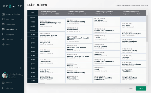 TV Scheduling Automation - Op2mise